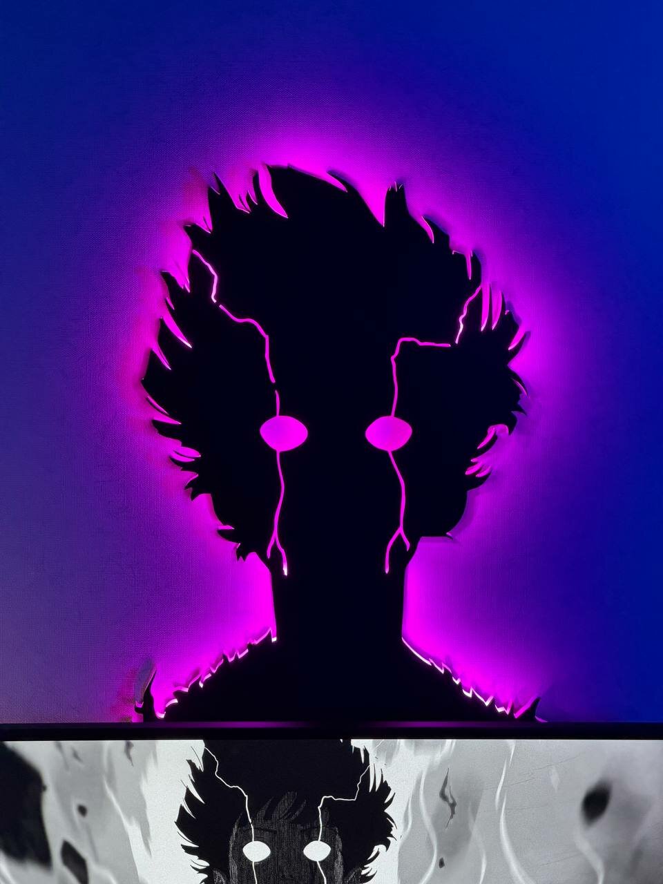 Настенный светильник по аниме сериалу Моб Психо 100/Mob Psycho 100