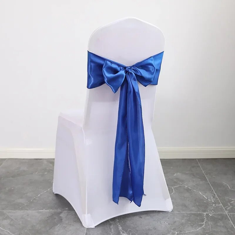 Бантик для стула синий Royal Blue EVENTSDECOR