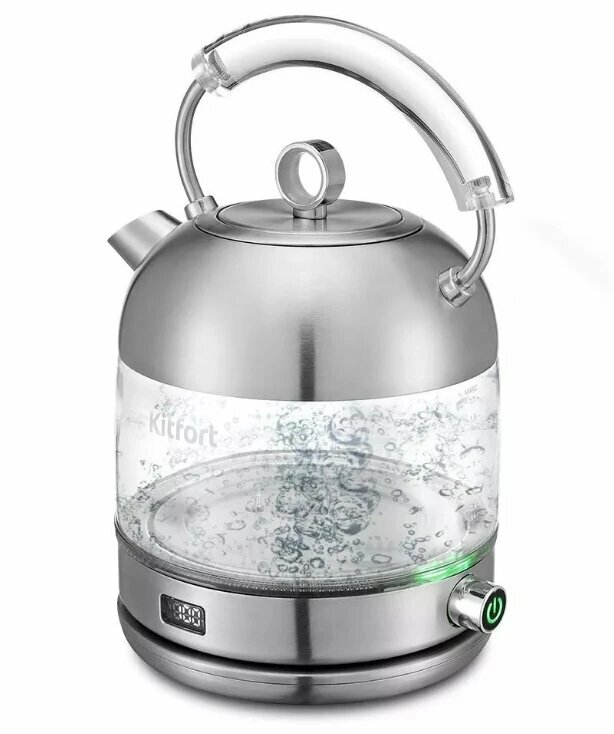 Чайник Kitfort KT-6172, электрический, скрытый нагреватель, 1,7л