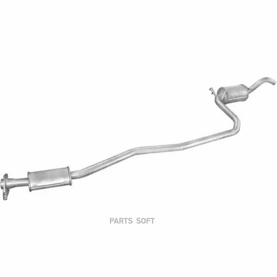 Средний глушитель выхлопных газов от официального дистрибьютора, POLMOSTROW, артикул 0859