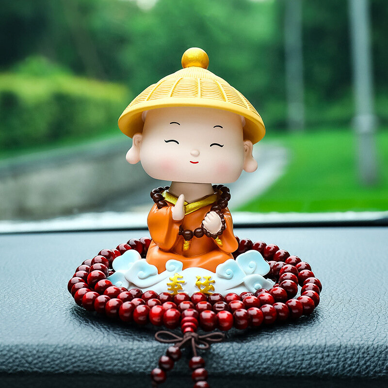 Автомобильные украшения с элитным дизайном, креативные фигурки монахов и оленей-талисманов для автомобиля, полная коллекция новых высококлассных автомобильных аксессуаров.