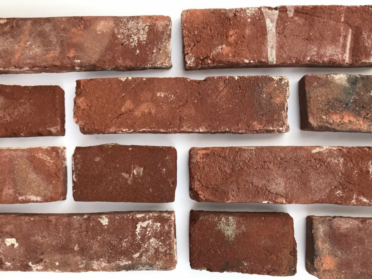 Керамическая ложковая плитка под старый кирпич 19в