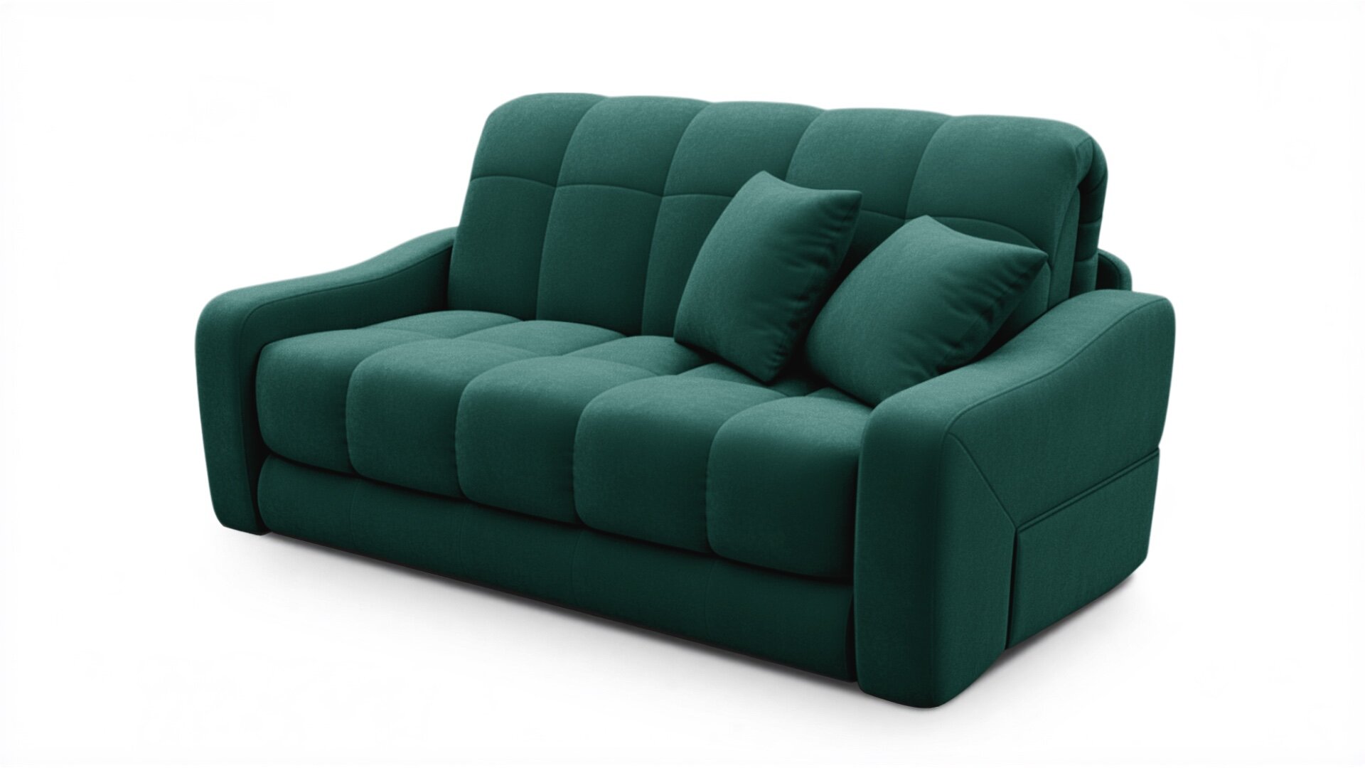 Диван Стелла Лайт Velutto 20 NEW 154x105x88 см, темно-зеленый Велютто, аккордеон GOODFORM