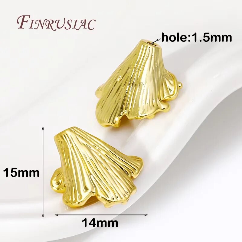 Золотые короны для браслетов FINRUSIAC, 6 штук 6 pieces, 18K Real Gold Plated