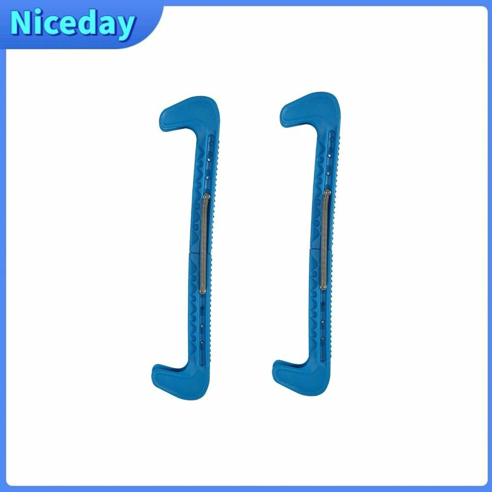 1 Пара Пластиковых Протекторов Для Лезвий Коньков С Регулируемой Пружиной (синий)