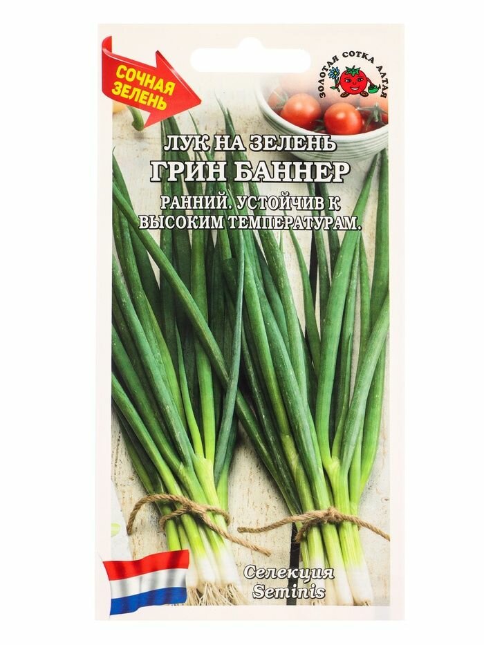 Семена Лук на зелень Грин баннер , 0.2 г, Золотая Сотка Алтая