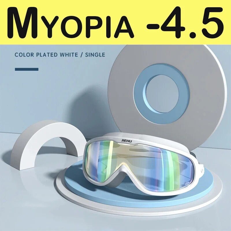 Очки для плавания Colorful White -4.5