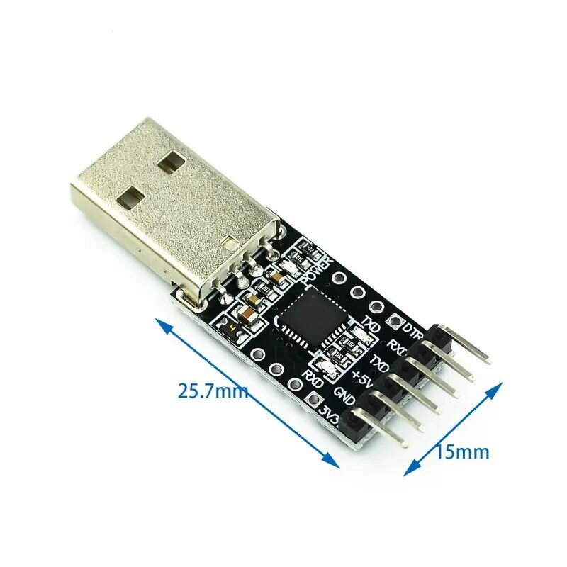 Модуль Преобразователя USB 2.0 В UART TTL 6PIN CP2102 С Последовательным Интерфейсом Для Arduino Raspberry Pi (1 Шт)
