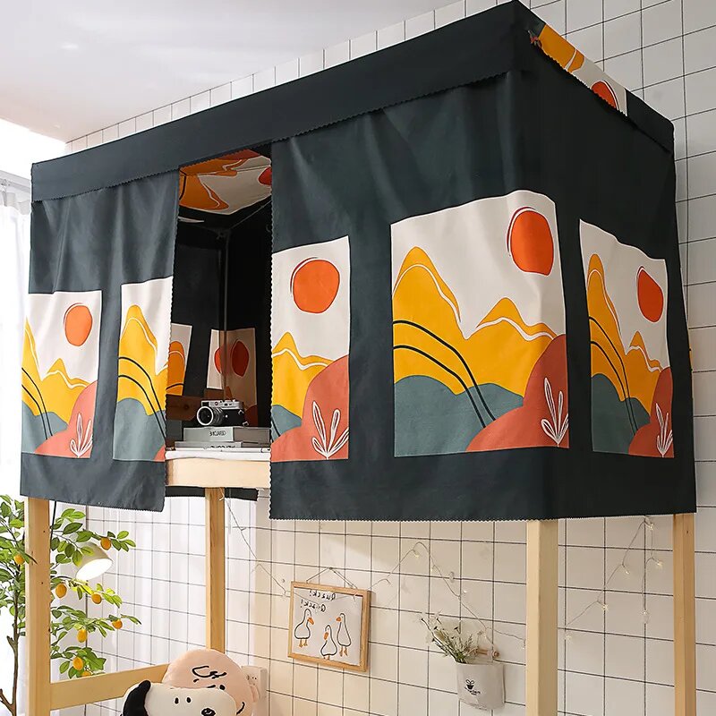 Занавеска на кровать для общежития, s двухъярусная односпальная шторка, для 1.15x2M(HxL)-3pcs, 32