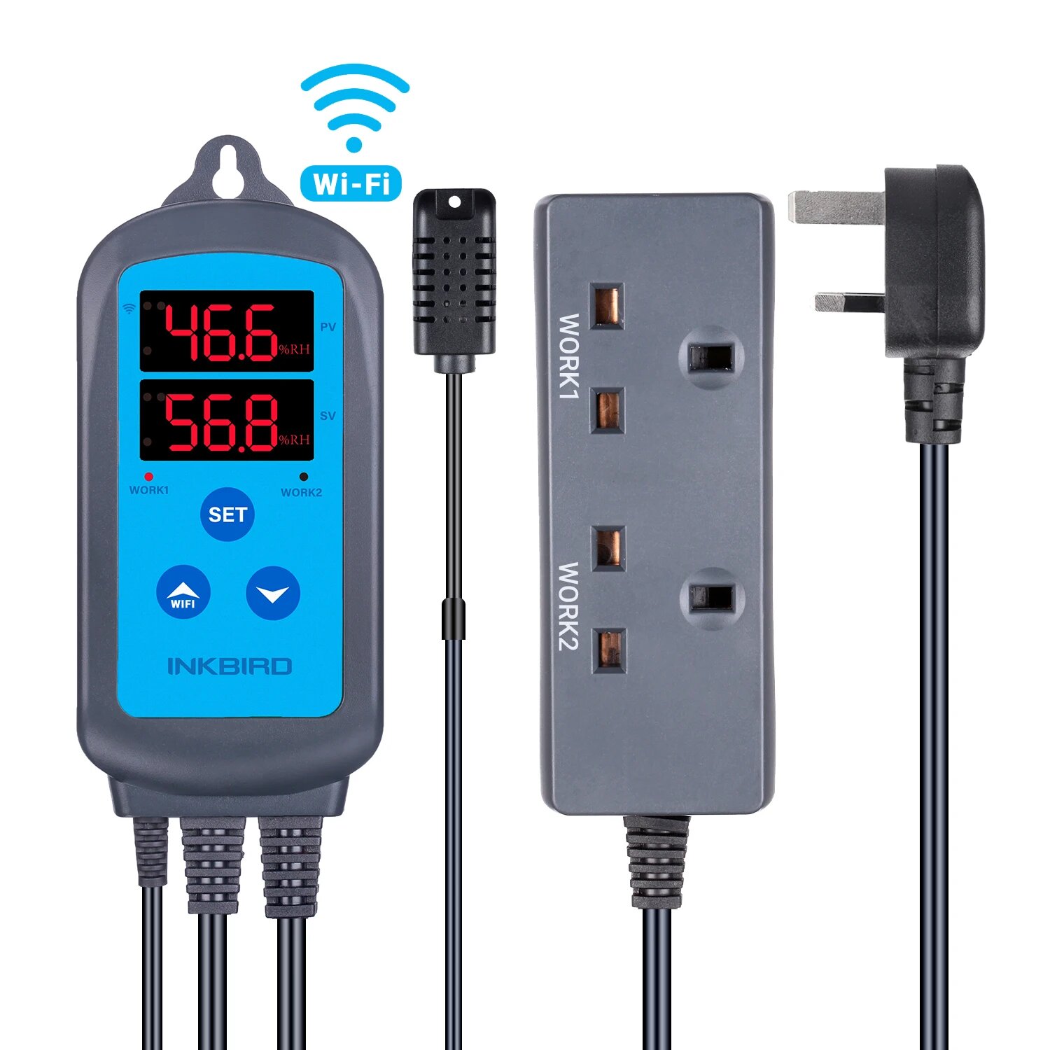 INKBIRD ITC-308-WIFI терморегулятор с Wi-Fi, UK socket