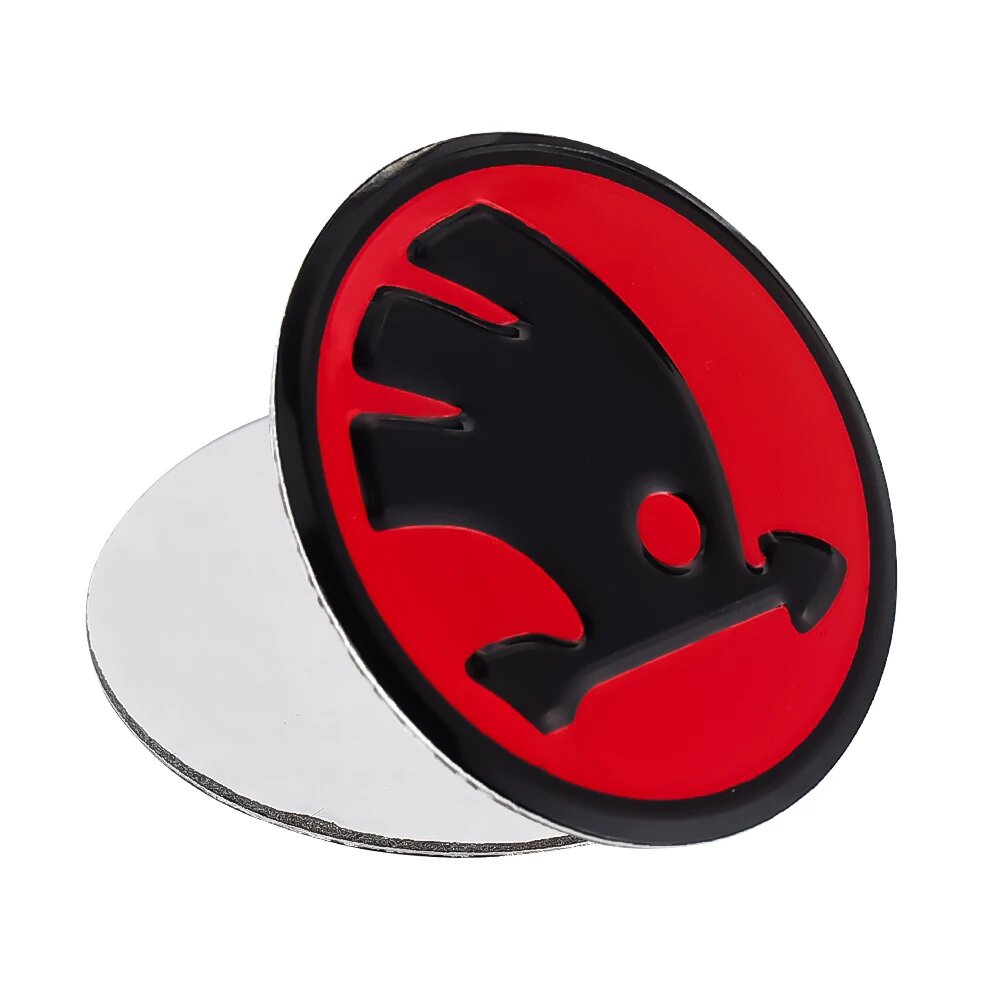 42/43 мм салон автомобиля, эмблема на руль, наклейка, аксессуар для Skoda Octavia 3 Mk1 Fabia red A