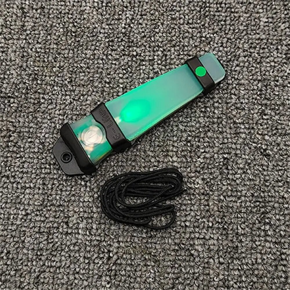 Светодиодный светильник на шлем Green-Black Shell