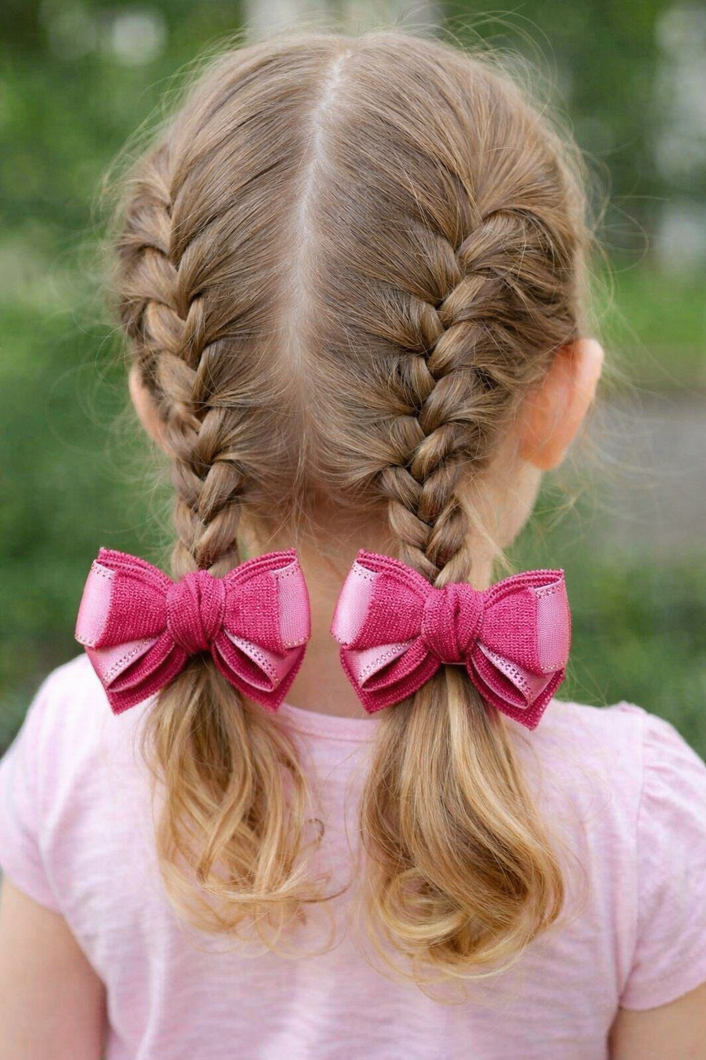 Бантики для волос Арт и Дизайн, вельветовые, двухсторонние, декоративные банты