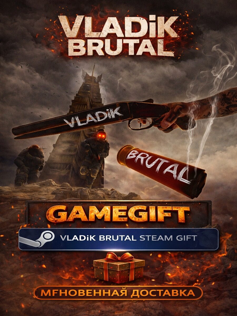 Игра VLADiK BRUTAL для STEAM ПК (PC) | Страна активации - Саудовская Аравия | Подарком на Ваш аккаунт | Автовыдача