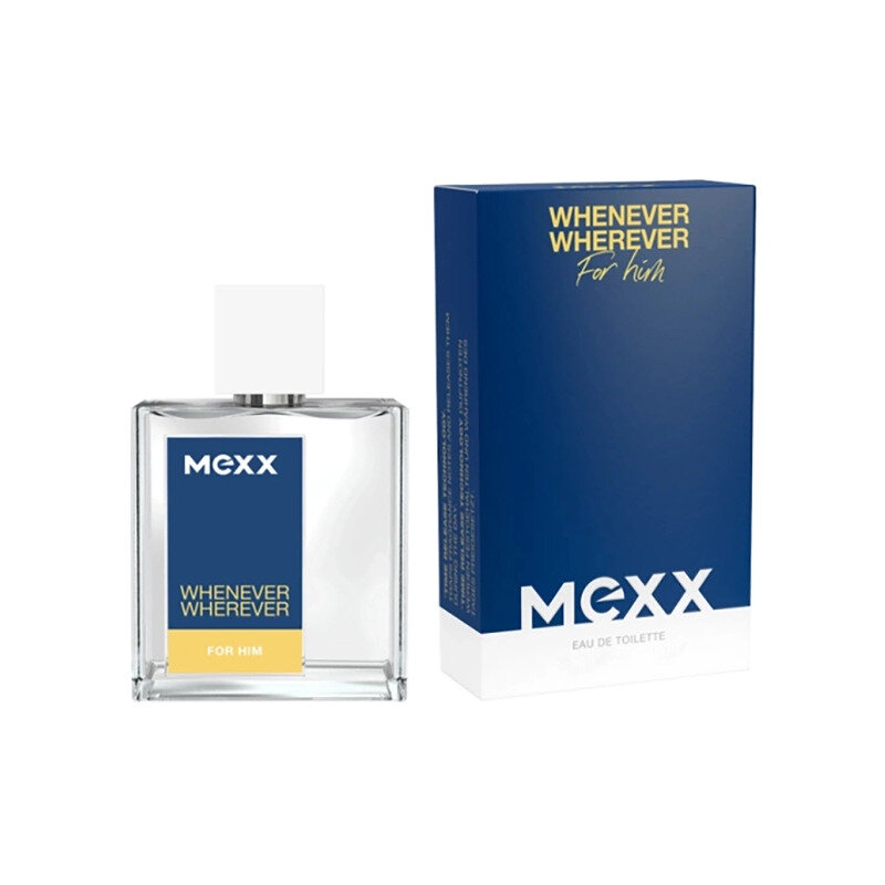 Туалетная вода для мужчин Mexx Whenever Wherever For Him 50 мл / Духи Мекс Когда Бы То Ни Было Для Мужчин