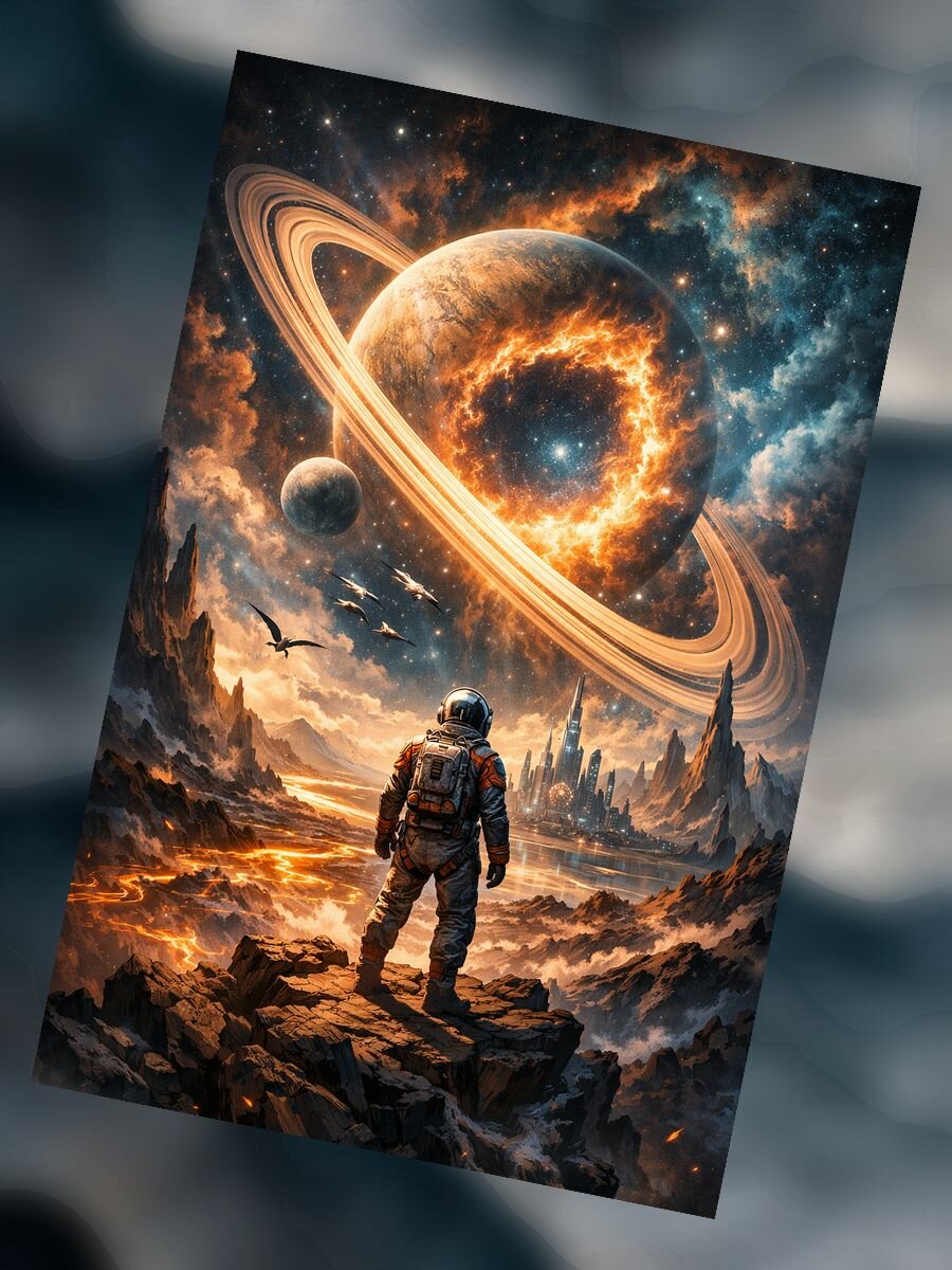 Постер "Астронавт", 29.7х42см, А3, глянцевый