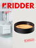 Мыльница Ridder Evina 2029310, черная, пластик/бамбук, круглая