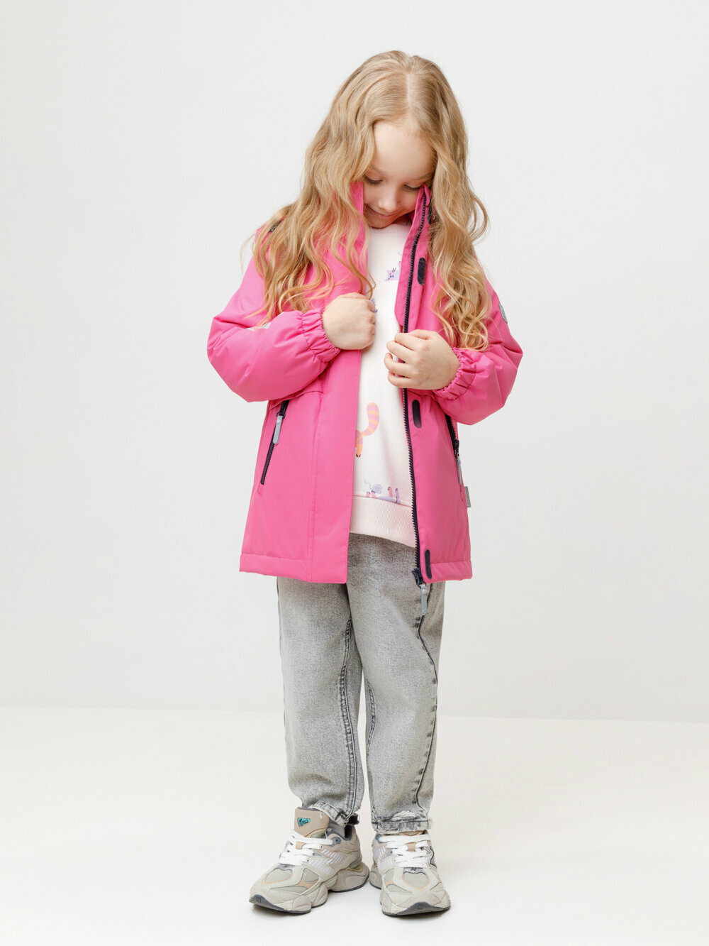 Куртка утепленная демисзонная для девочки, мембрана