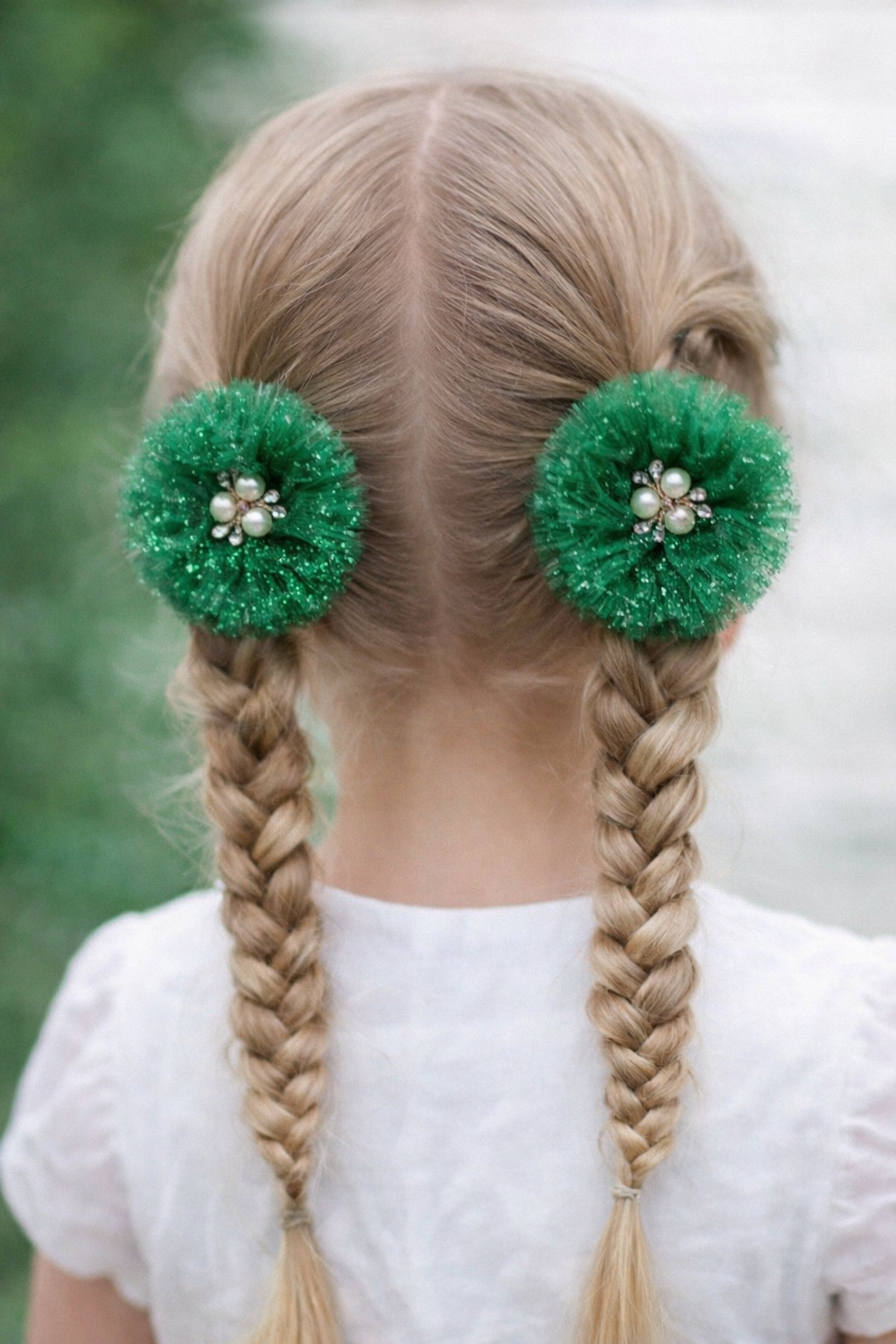 Бантики для волос Арт и Дизайн, 2 шт, декоративные элементы: блестки