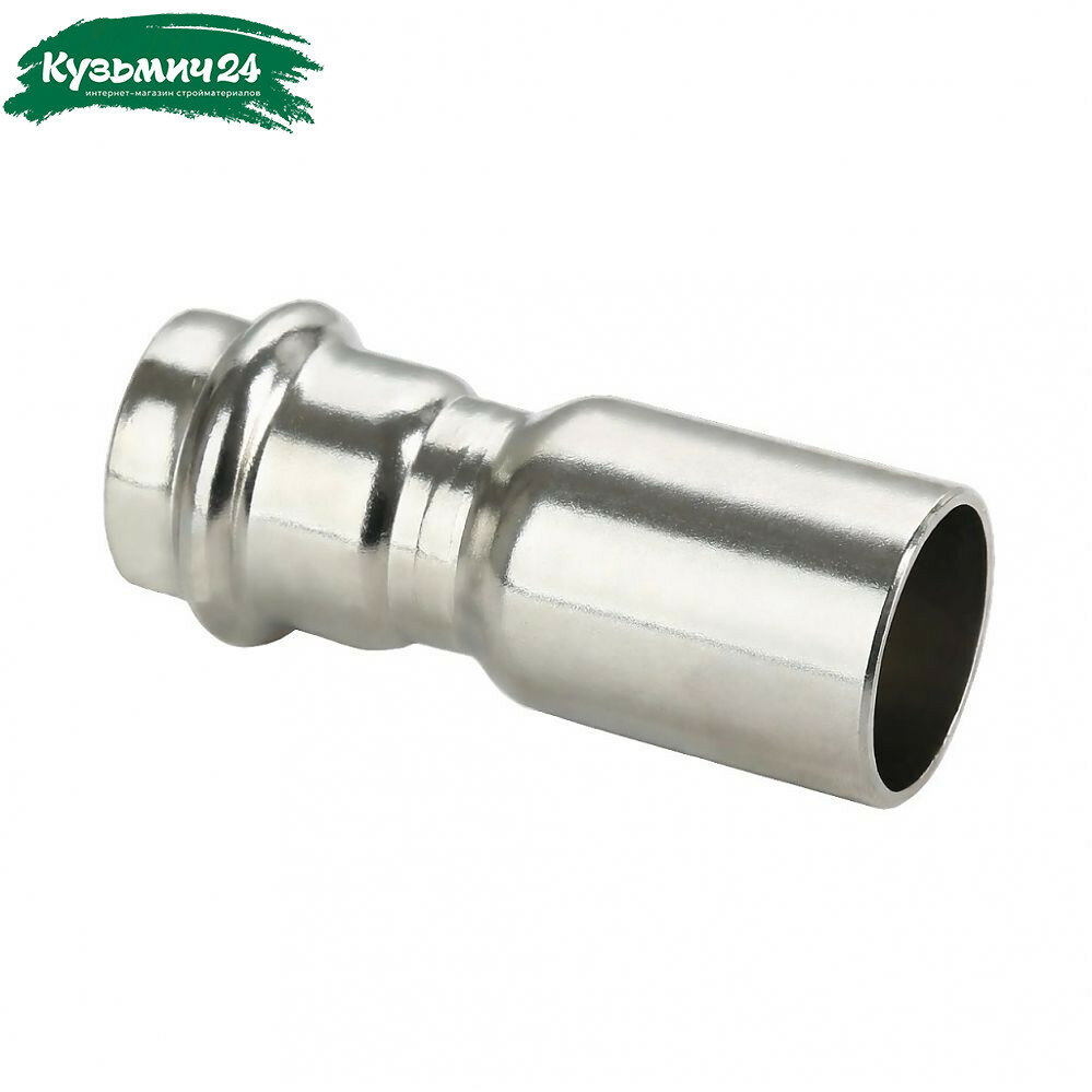 Муфта-пресс Gappo 15х22 мм, G1107.2215, двухраструбная, нержавеющая сталь