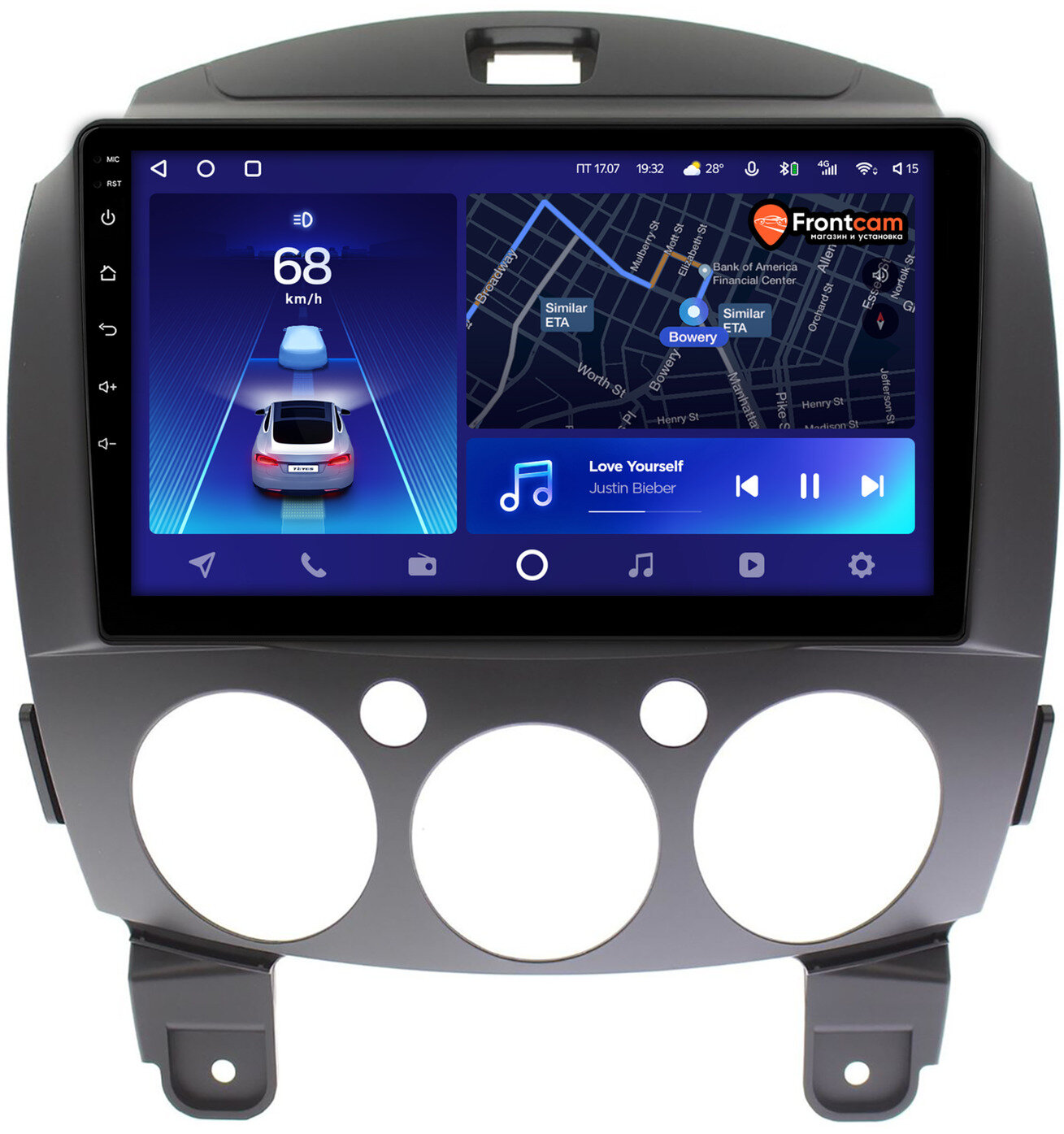 Штатная магнитола Mazda Demio 3 (DE), 2 (DE/DE2) 2007-2014 Teyes CC2 PLUS 6/128 9" RM-9031 Android 10 (4G-SIM, DSP, QLed)