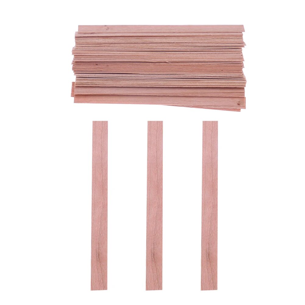 Деревянные фитили для свечей 8x90mm, 50 шт