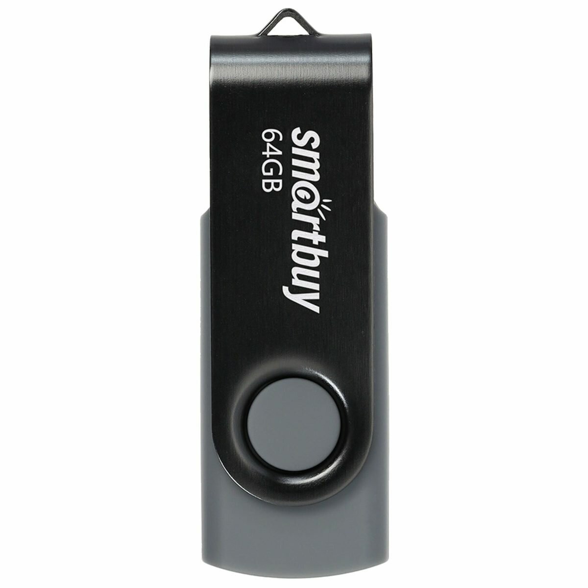 Флеш-память USB 64Gb SmartBuy Twist USB 2.0, черный, SB064GB2TWK (SB064GB2TWK)