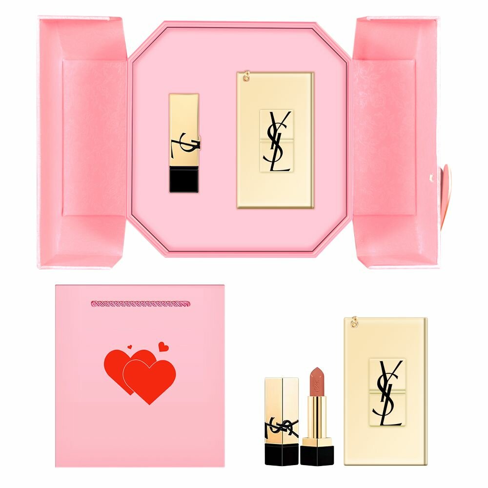 Наборы для макияжа женские SAINT LAURENT Falling In Love Box, легкие в растушевке, стойкие