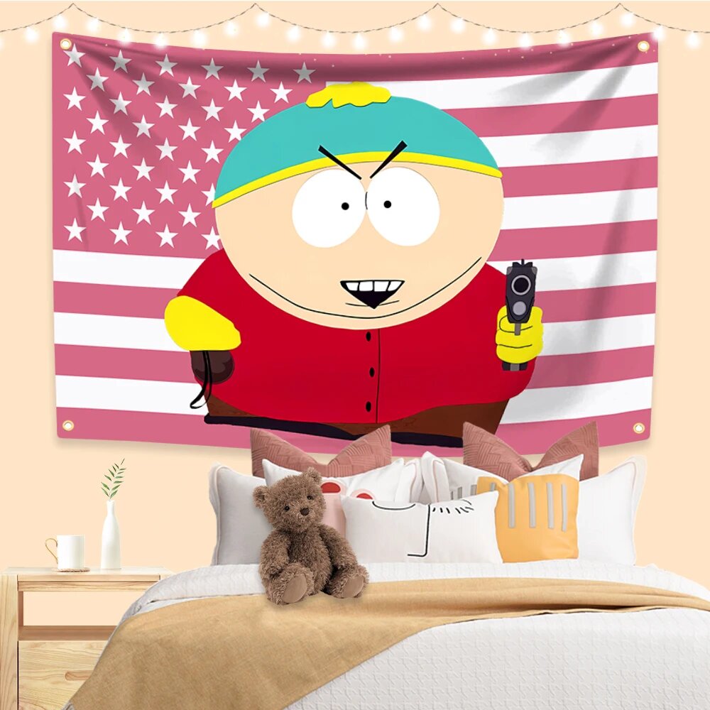 Гобелен Аниме South Park 120x180см, Цвет: 4 Grommets