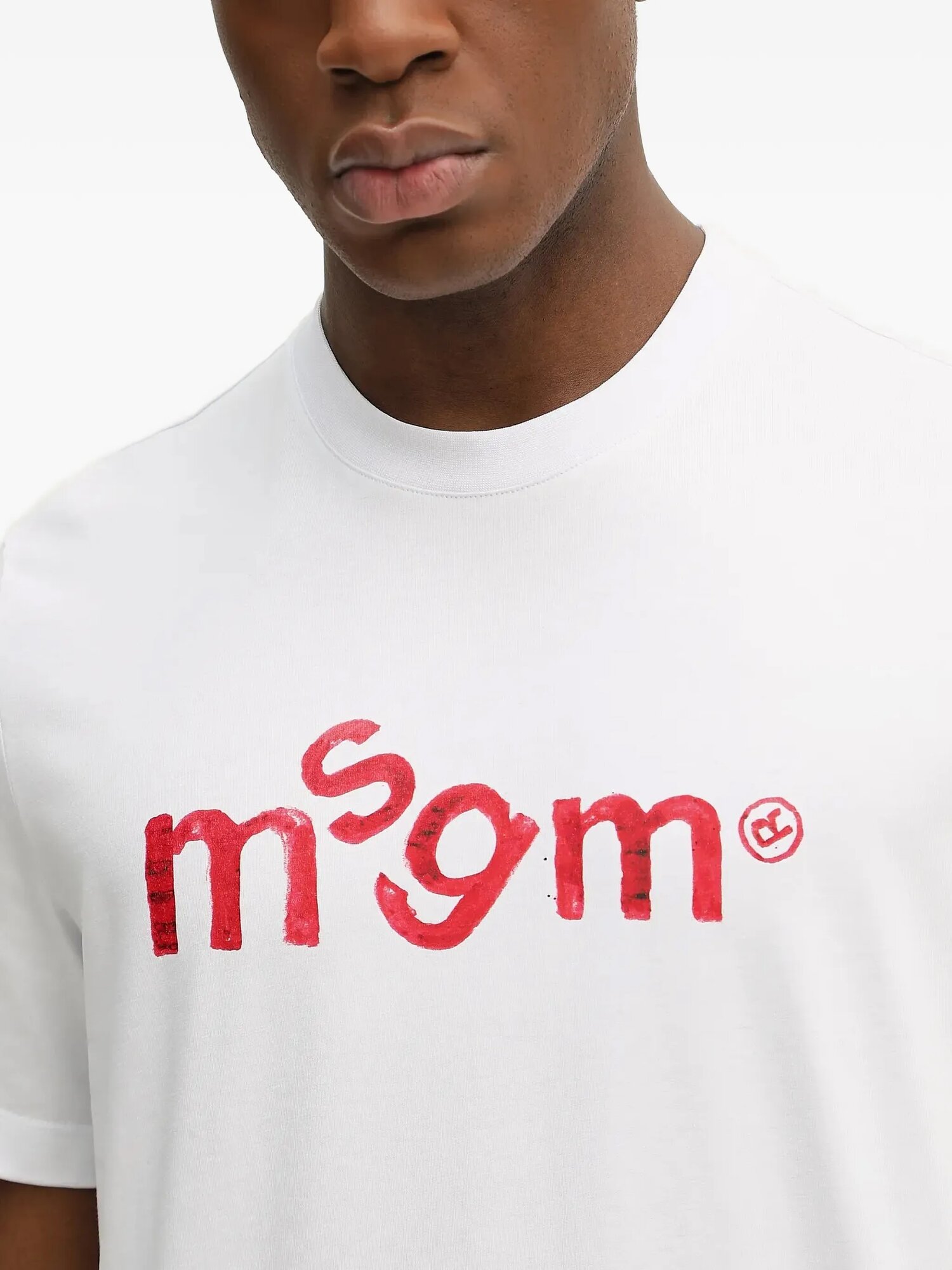 Футболка MSGM, размер S, белый, — фото 1