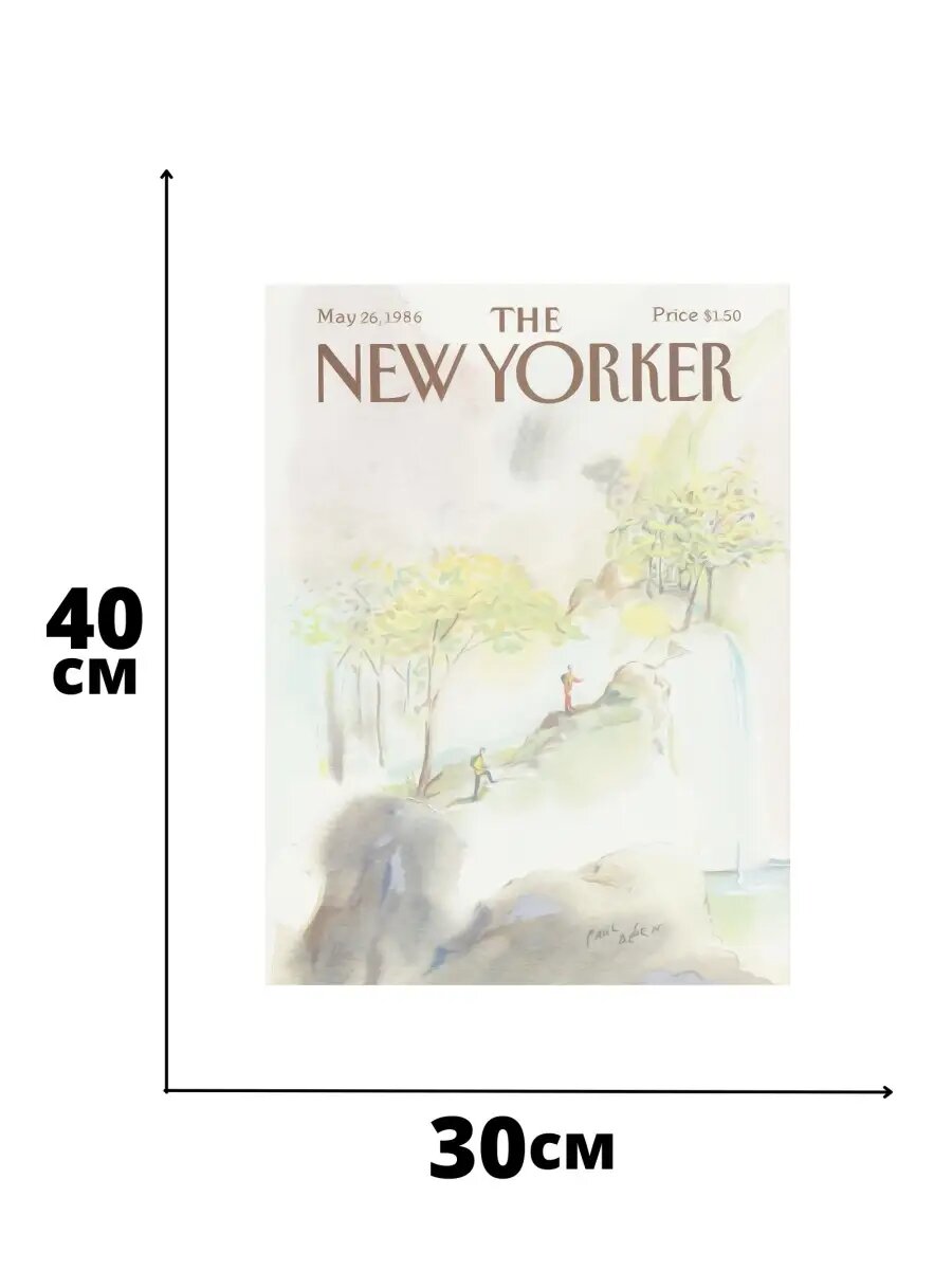 Постер Нью Йоркер май New Yorker, 30 x 40 см (без полей), бумага, без рамы