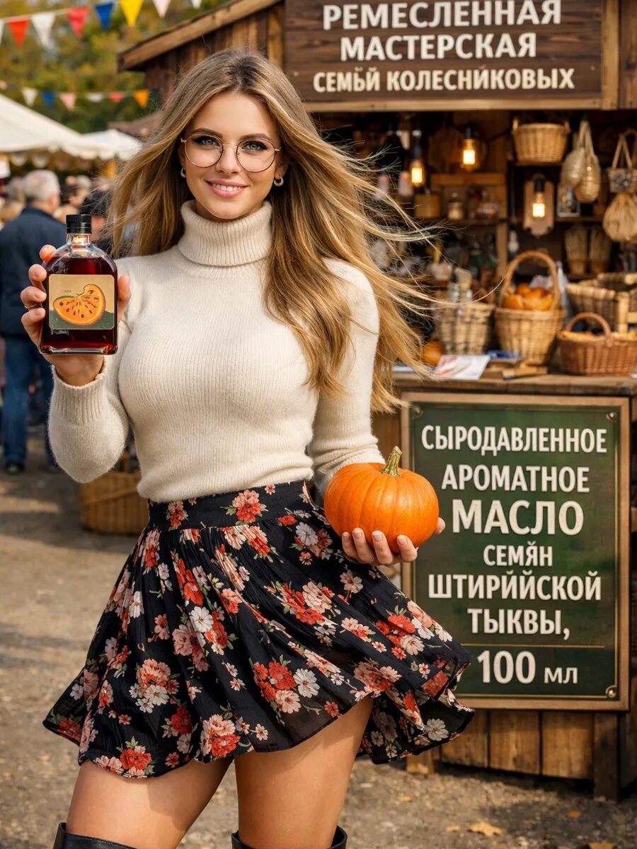 Сыродавленное Ароматное масло семян Штирийской тыквы 100 мл