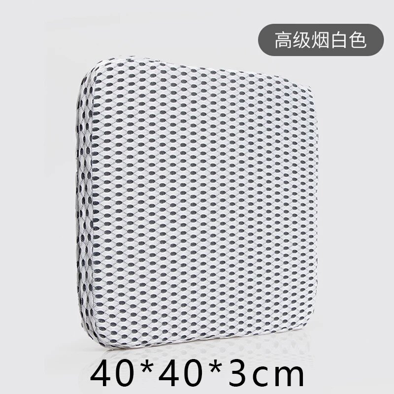 Сиденье подушка 4D Air Fiber с чехлом, дышащая офисная подушка, 40x40x3см, летний комфорт