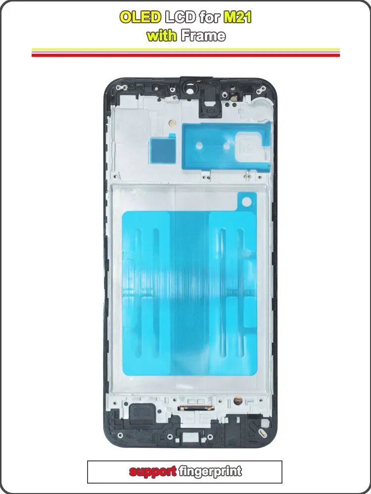 6,4-дюймовый ЖК-дисплей для Samsung Galaxy M21, ЖК-дисплей с цифровым OLED add frame