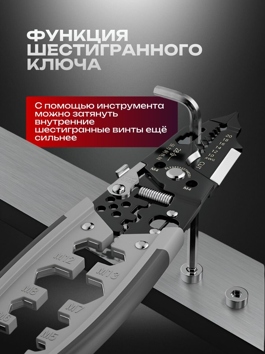28 в 1 плоскогубцы / электрик универсальный / плоскогубцы многофункциональные мульти — фото 1