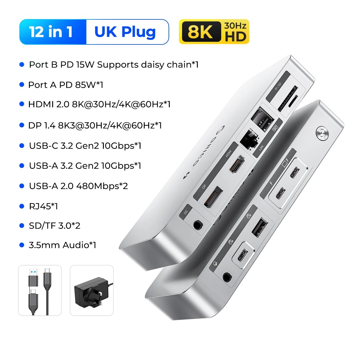 ORICO Thunderbolt 4 Док-станция 12 в 1