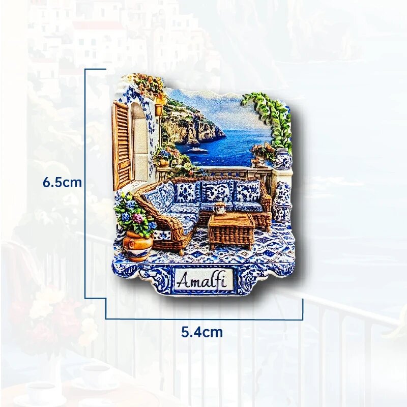 Магнит на холодильник BearPaw Amalfi Coast Terrace