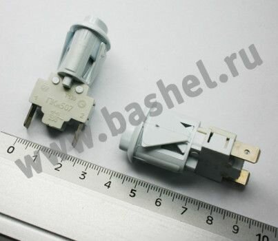 Кнопка для плит ПКН 507 2pin, с/ф (белая)