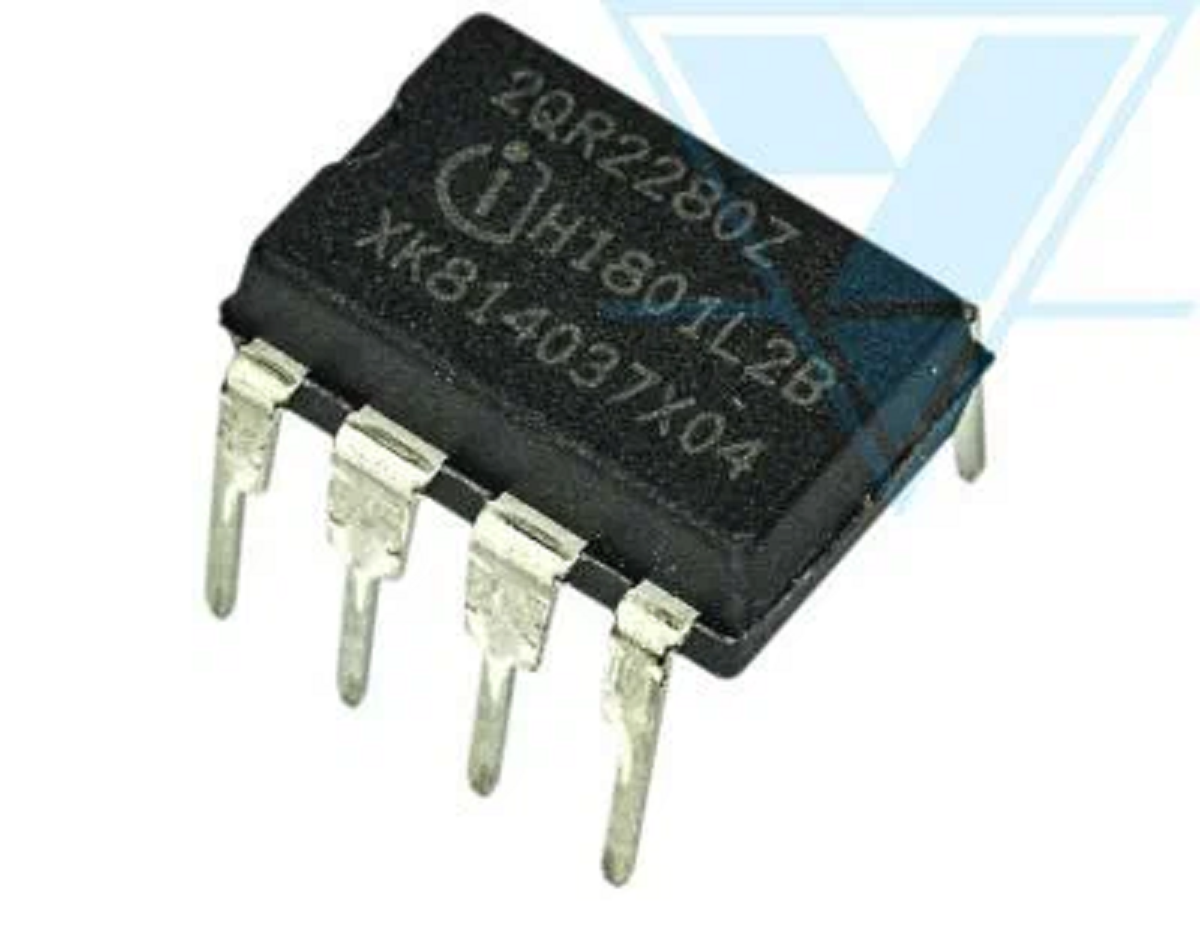 Микросхема Infineon ICE2QR2280Z, PG-DIP-7, flyback, 54Вт, рабочая температура от -40 до +150°C