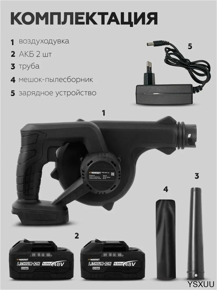 Мощная воздуходувка 3500Вт, бестселлер