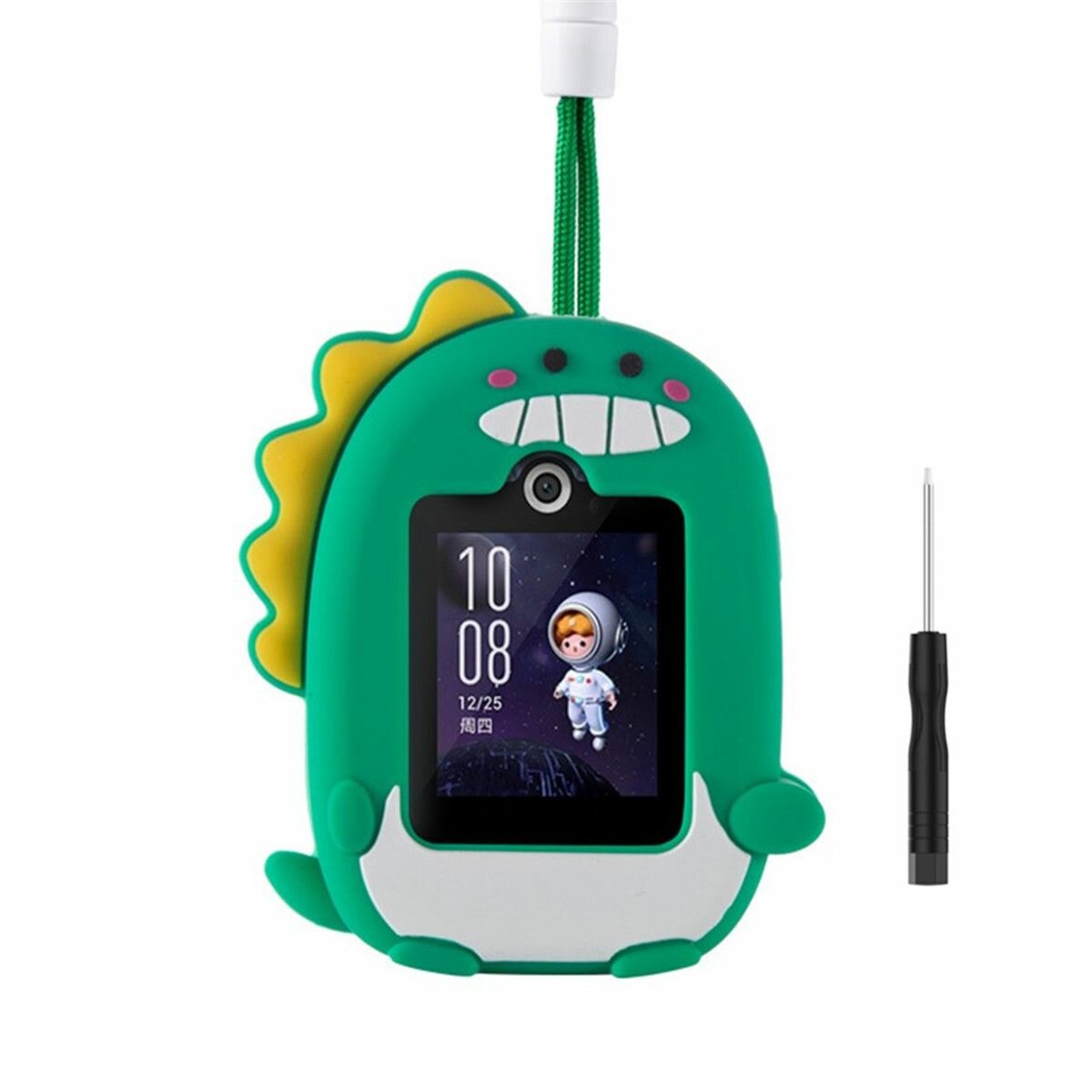 Защитный бампер-чехол Protect из тончайшего и прочного силикона для HUAWEI WATCH KIDS 4 Pro с противоударными свойствами С шейным ремешком