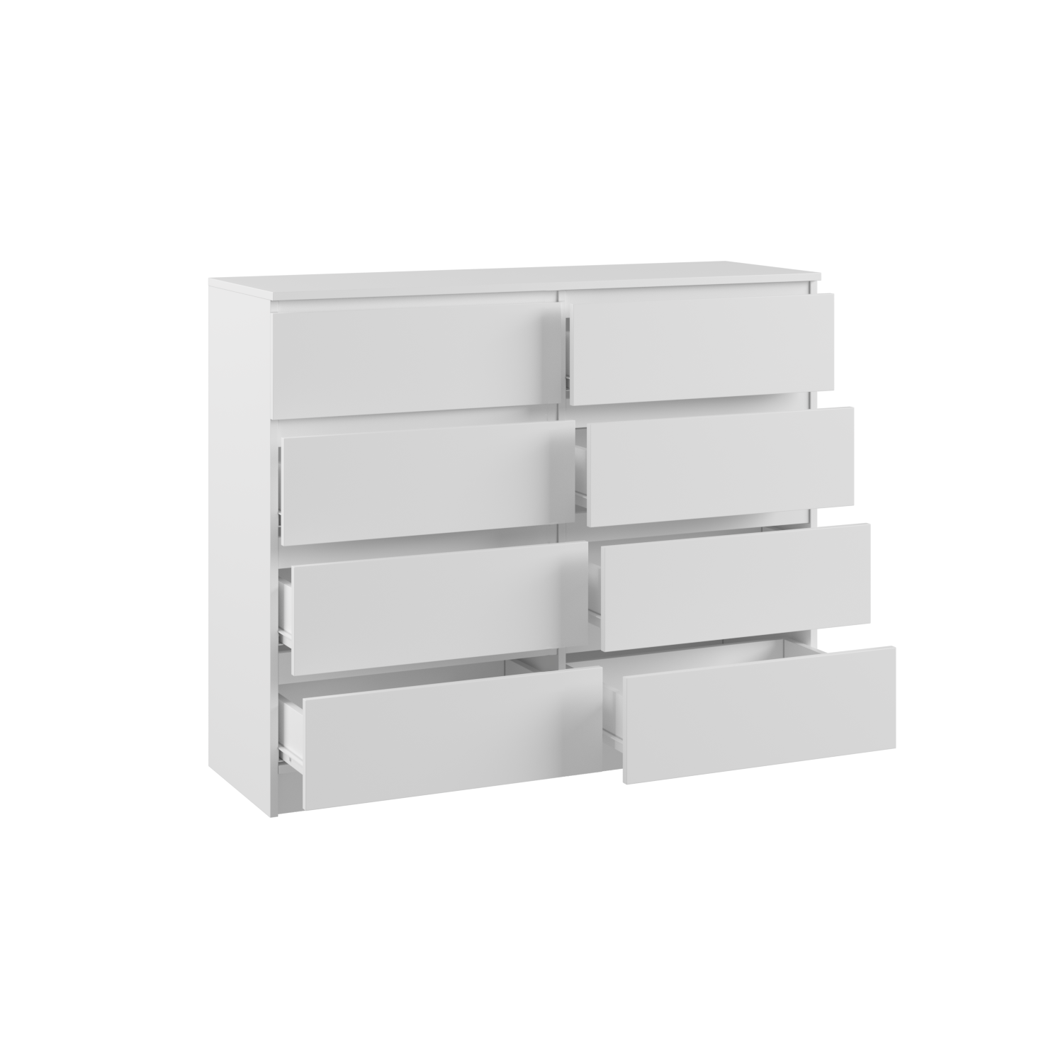 Комод для вещей с ящиками "Мадера", 120см, белый