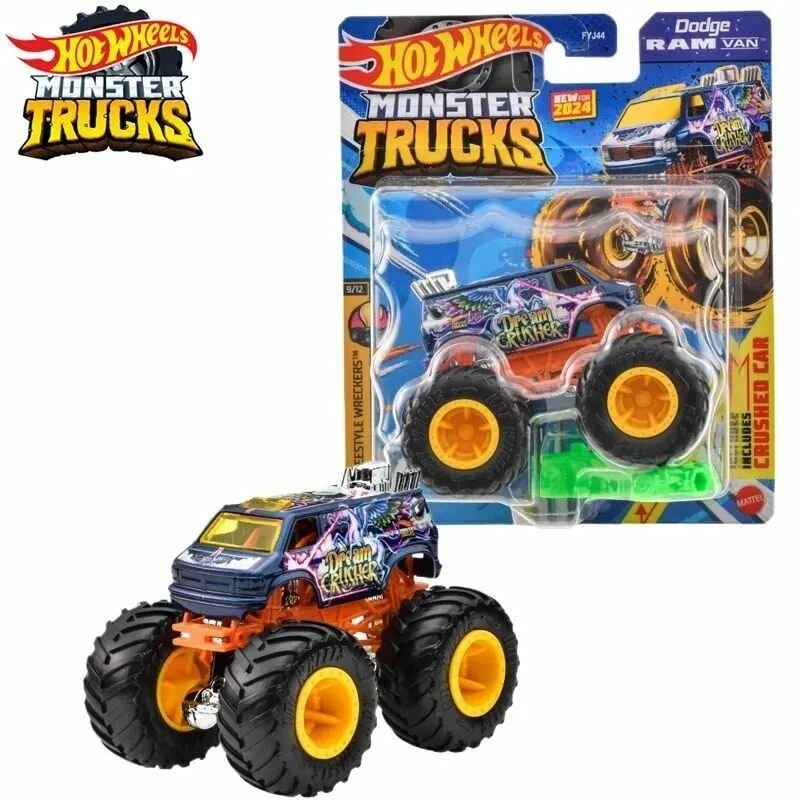 Машинка Hot Wheels Monster Truck Dodge RAM VAn 1:64 Единорог HTM63