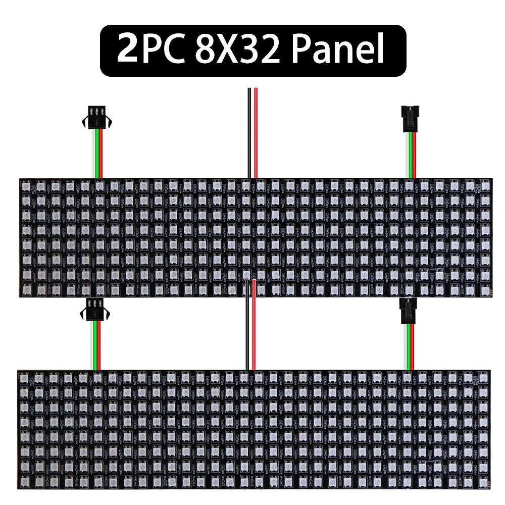 2 шт. LED панель 8x32 пикселей