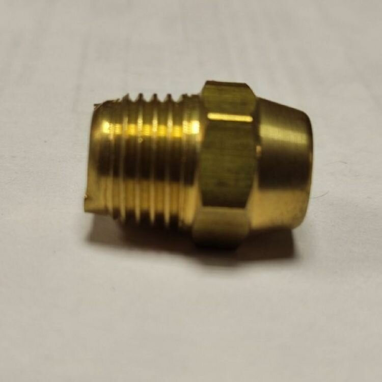 Клапан предохранительный сброса давления 9 Бар цельнолатунный 1/4" для компрессора парма К-2200/50 долговечный высокоресурсный профессиональный