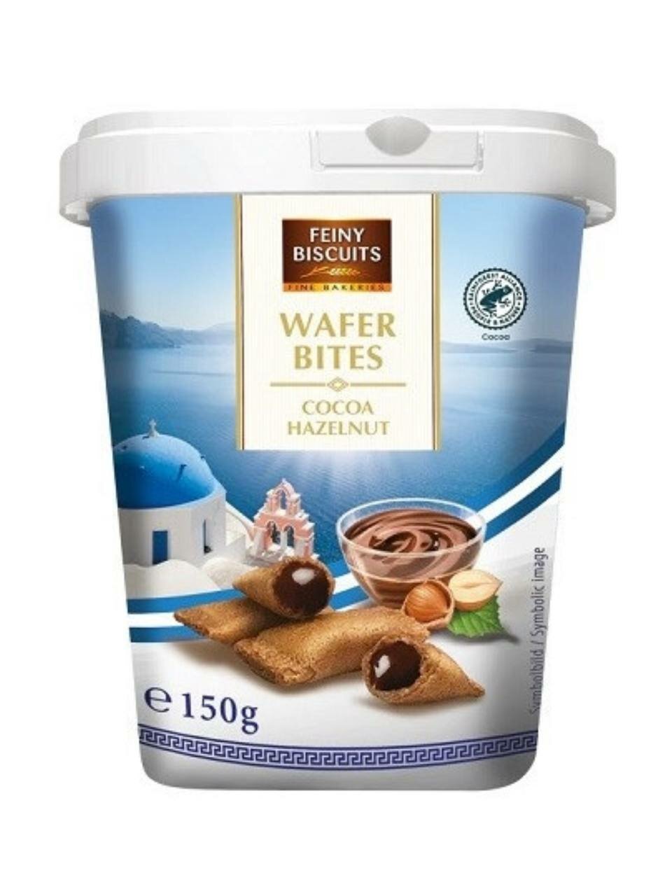 Вафельные подушечки с ореховым кремом Feiny Biscuits 150г