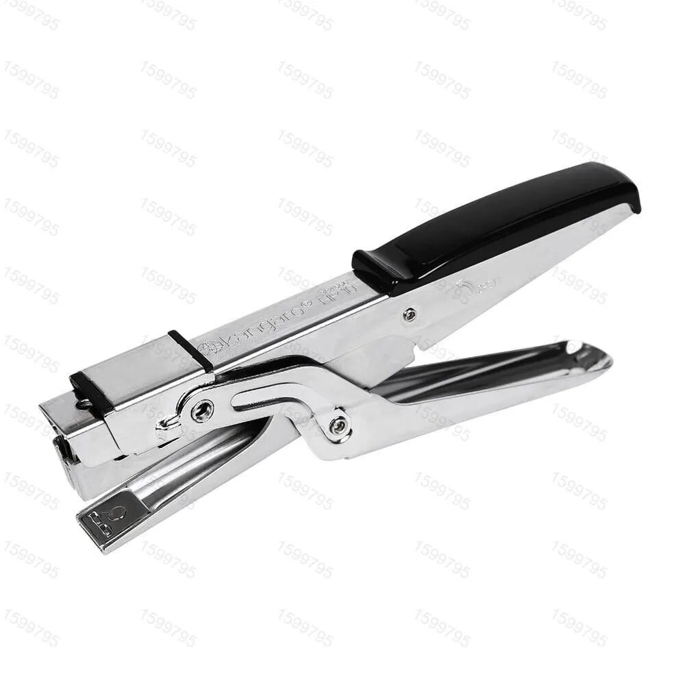 Степлер Kangaro HP-10 ручной, металлический корпус, для сшивания документов, для скоб №10, черный