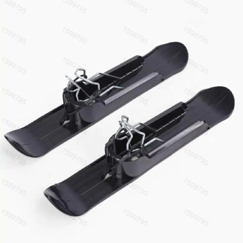 Лыжи для коляски - черные пластиковые лыжи для прогулочной коляски, всесезонные