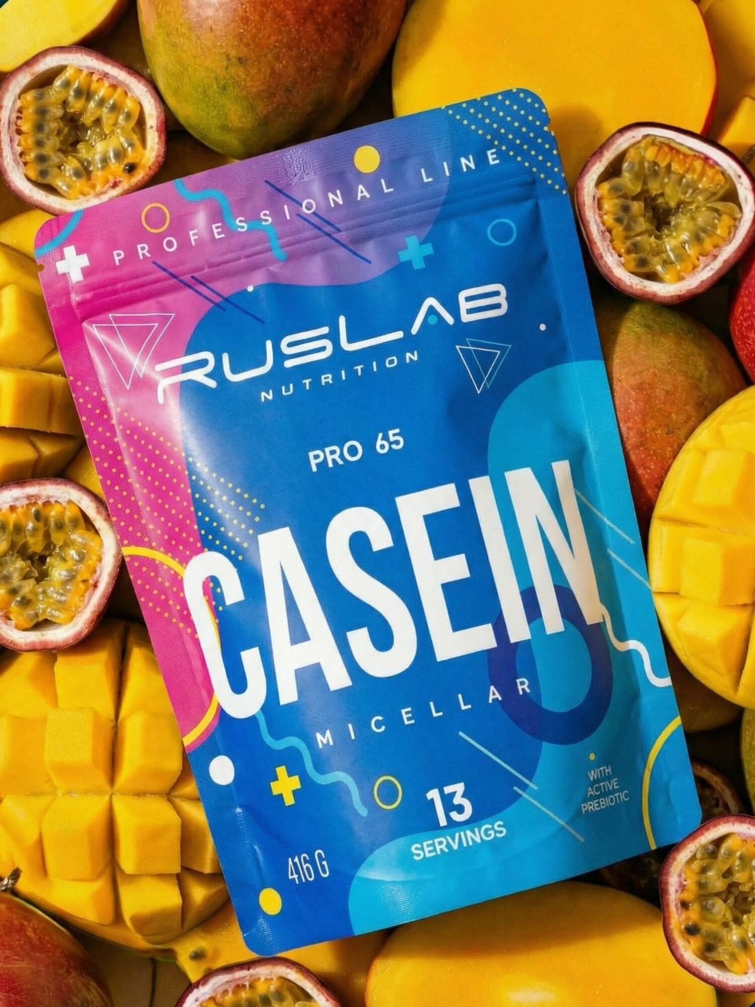 Казеиновый протеин "PRO 65", белковый коктейль для массы, 800 г