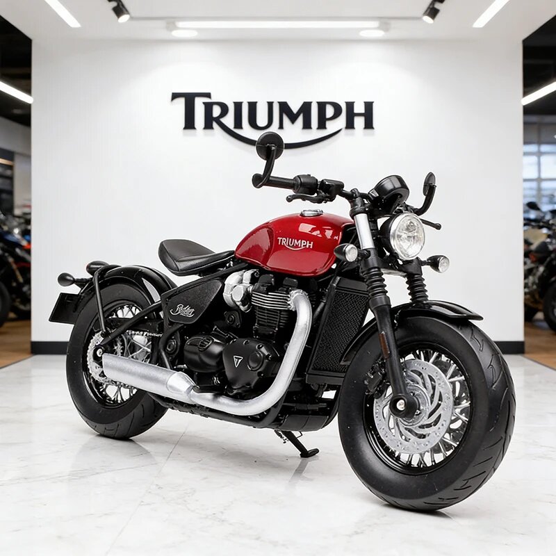 Мотоцикл Triumph Bonneville Bobber 1:12 Red